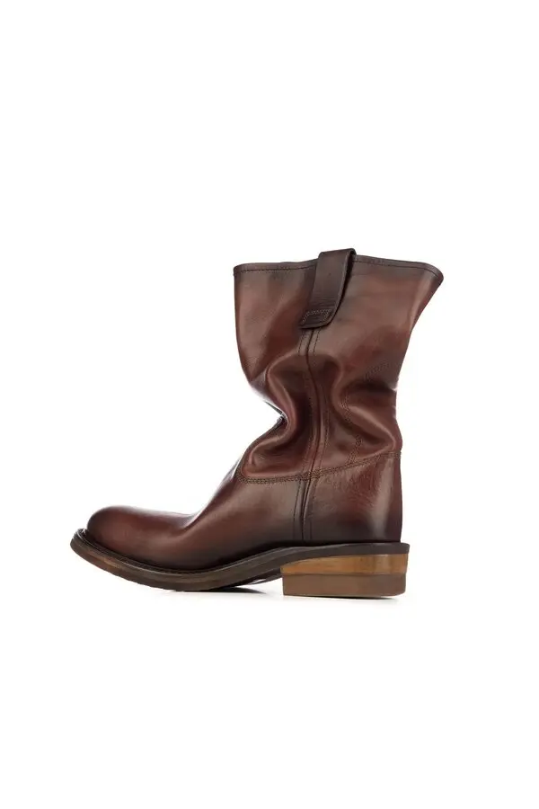 Miu Miu Leather Ankle Boots - Multicolor