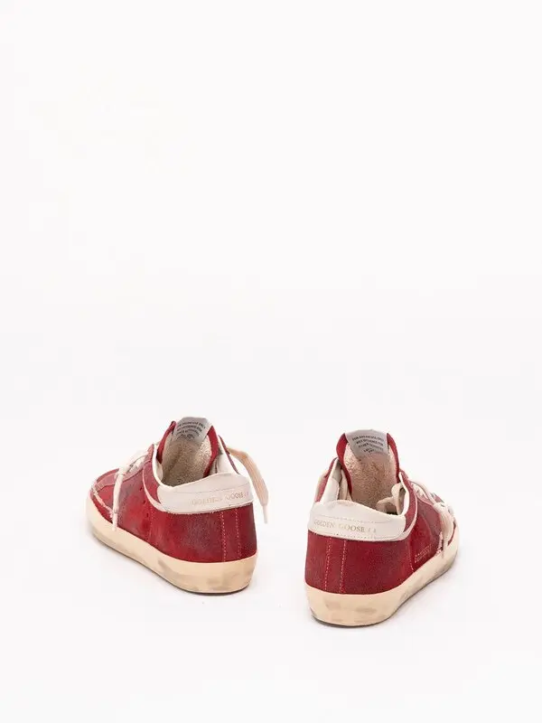 GOLDEN GOOSE Super-star Suede Sneakers With Rhinestone Embellishments - Multicolor