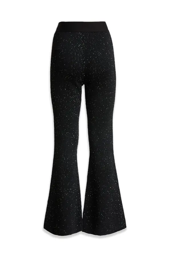 Palm Angels Glitter Embellished Flared Trousers - Multicolor