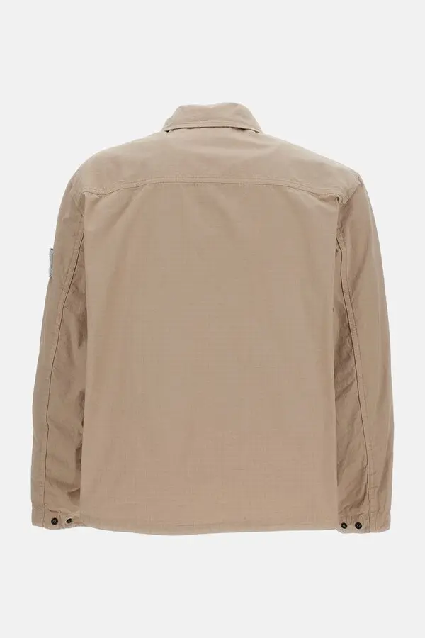 Stone Island Zip Up Overshirt - Multicolor