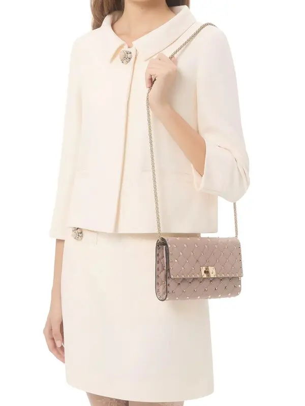 Valentino Garavani Rockstud Spike Nappa Shoulder Bag - Multicolor