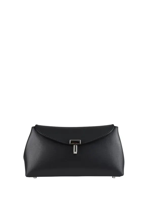 TOTEME Mini T-lock Clutch - Gray