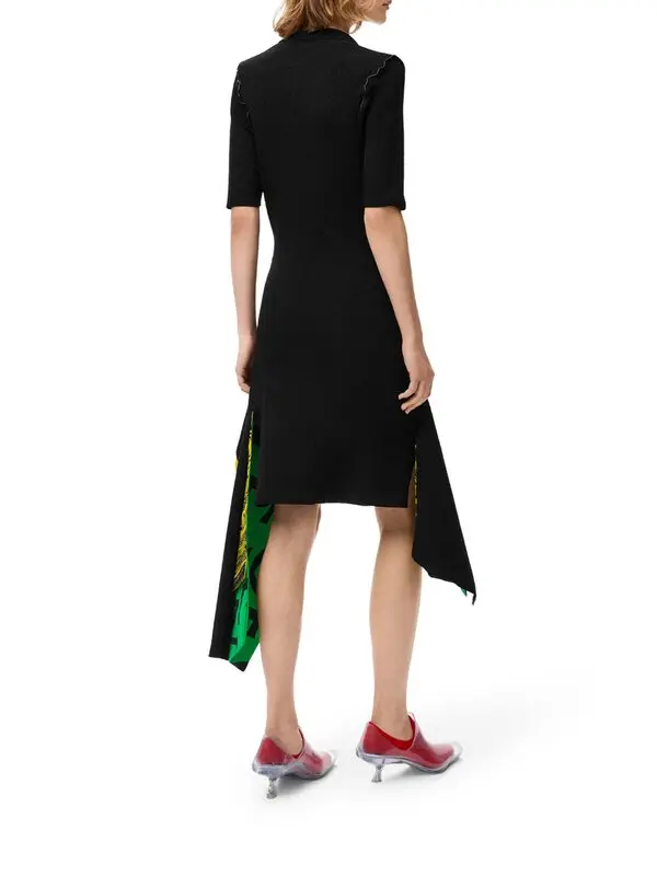 Loewe Asymmetrical Dress With Multi-layered Hem