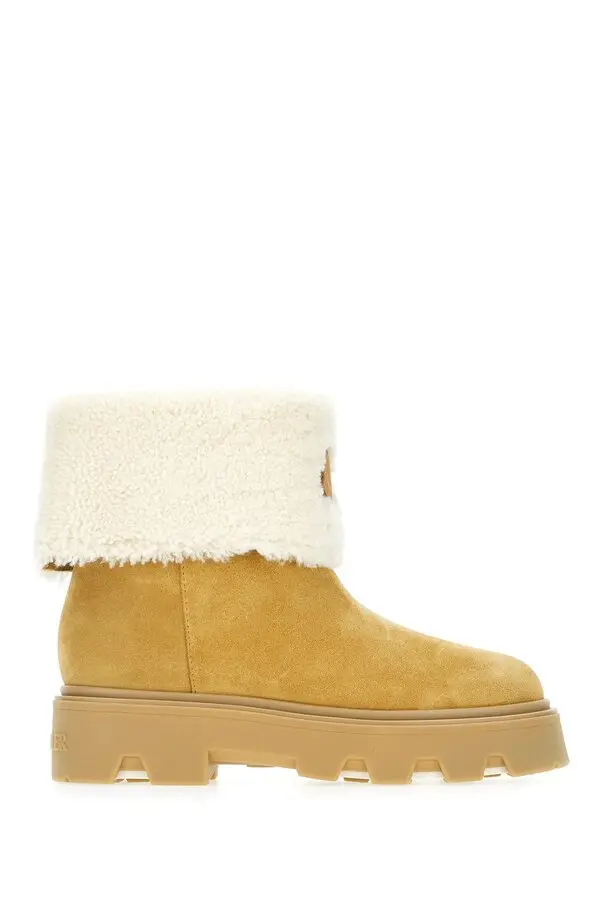 Moncler Suede Shearling Lined Boots - Multicolor