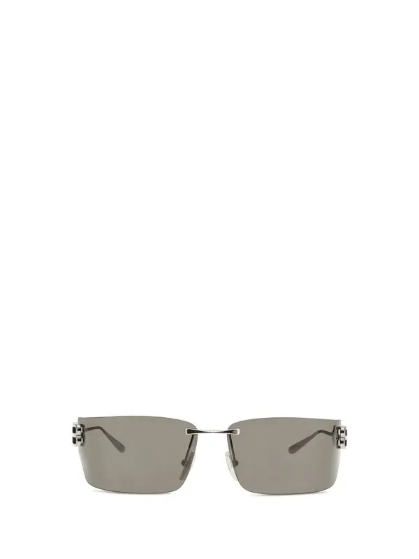 Balenciaga Rimless Square Sunglasses - Silver