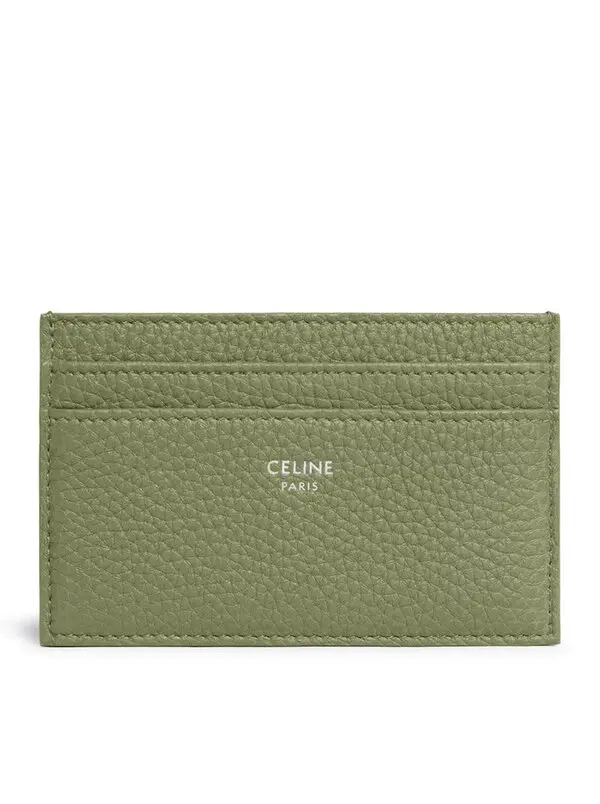 Celine Granate Calfskin Leather Card Holder - Yellow