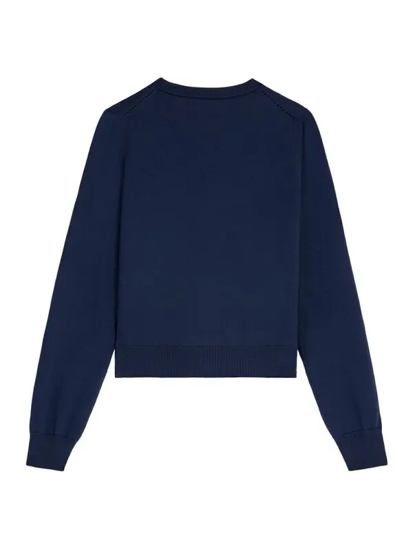 Celine Fine Wool Cardigan With Triomphe Engraved Buttons