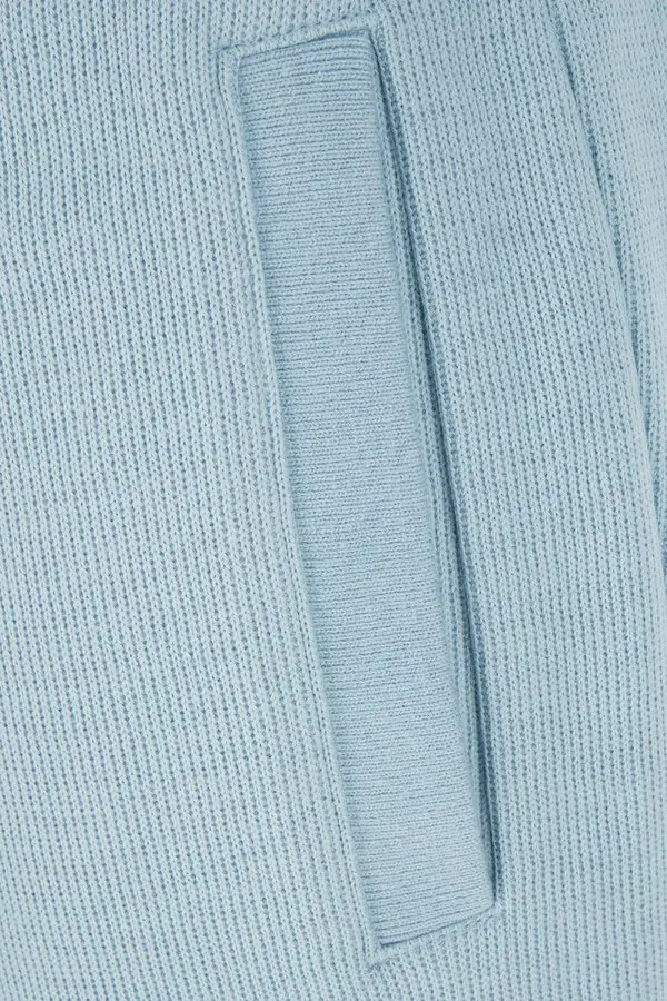 Thom Browne Ribbed Knit Drawstring Trousers With Four Bar Detail - Multicolor