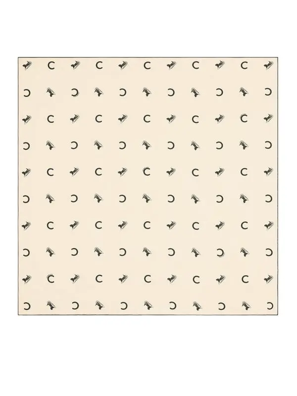 Celine Silk Twill Scarf - Multicolor