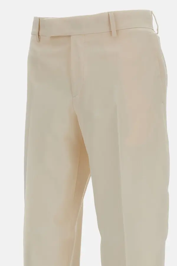 Fendi Wool Gabardine Tailored Trousers - Multicolor