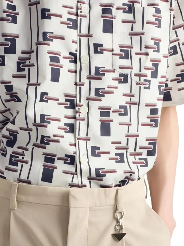 Prada Patterned Bowling Shirt - Multicolor