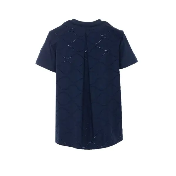Moncler Embroidered T-shirt - Blue