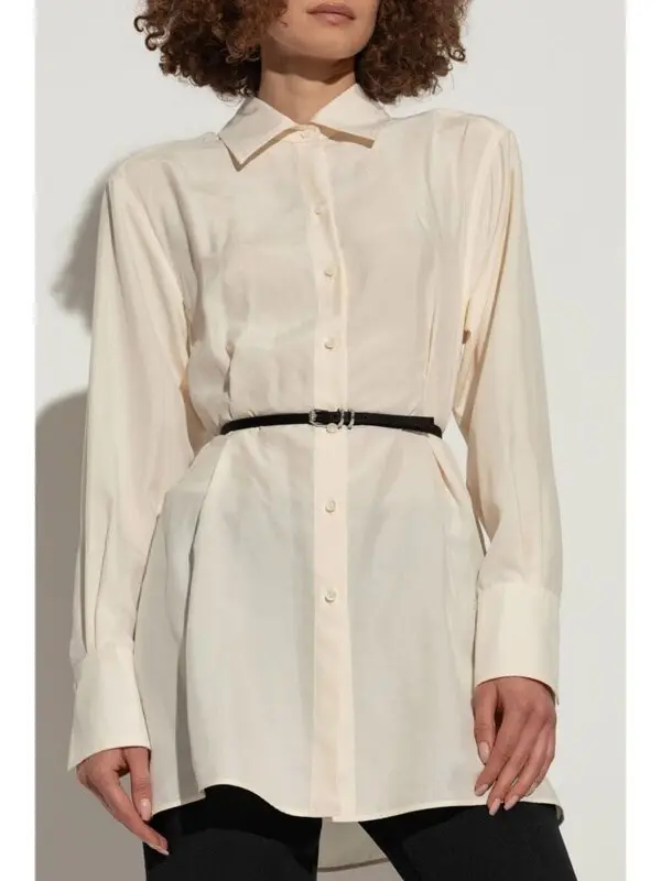 Givenchy Long Shirt With Voyou Belt