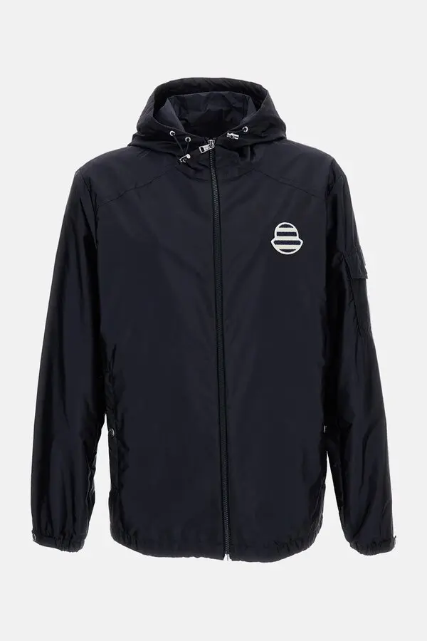 Moncler Mornay High-neck Hooded Windbreaker