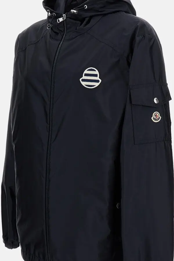 Moncler Mornay High-neck Hooded Windbreaker