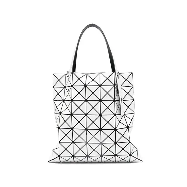 Issey Miyake Geometric Pattern Tote Bag - White