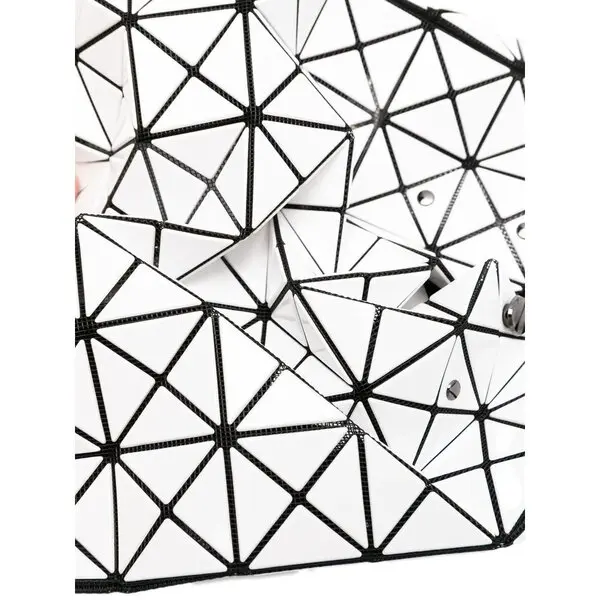 Issey Miyake Geometric Pattern Tote Bag - White