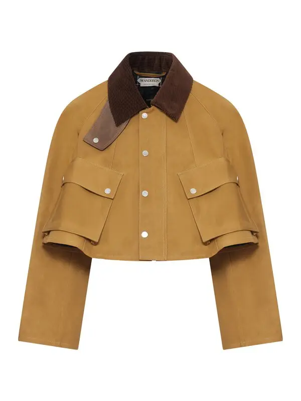 JW Anderson Waxed Cotton Barn Jacket - Multicolor