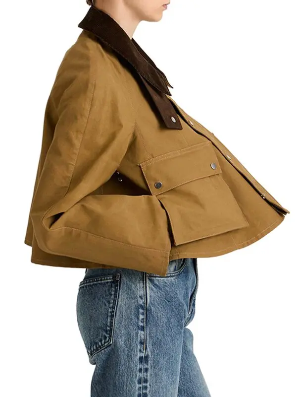 JW Anderson Waxed Cotton Barn Jacket - Multicolor
