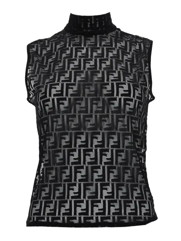 Fendi Ff Lace Top