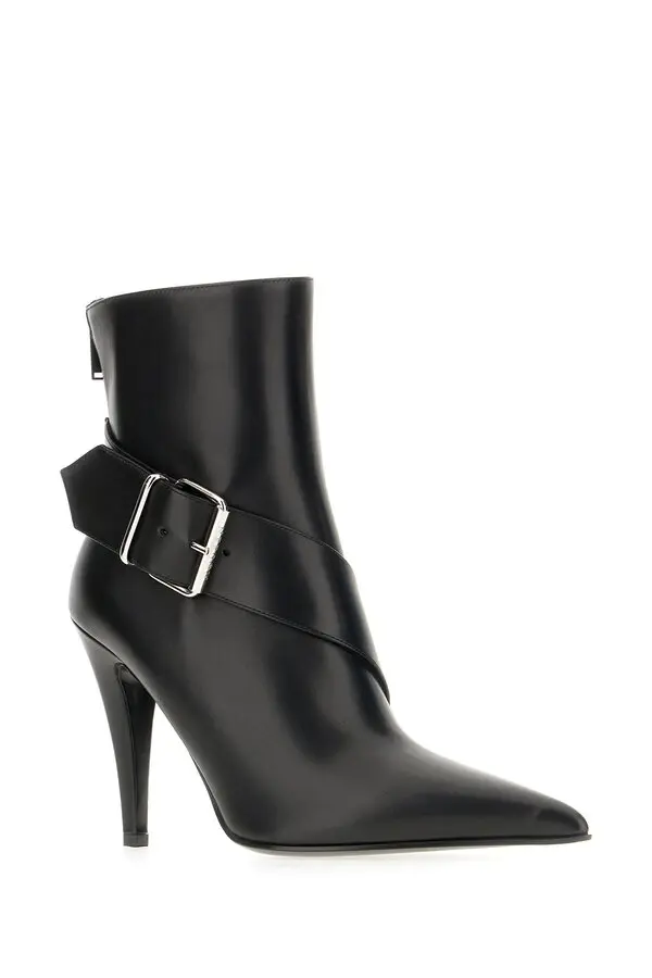 Alexander McQueen Ankle Boots With Buckle Detail - Multicolor