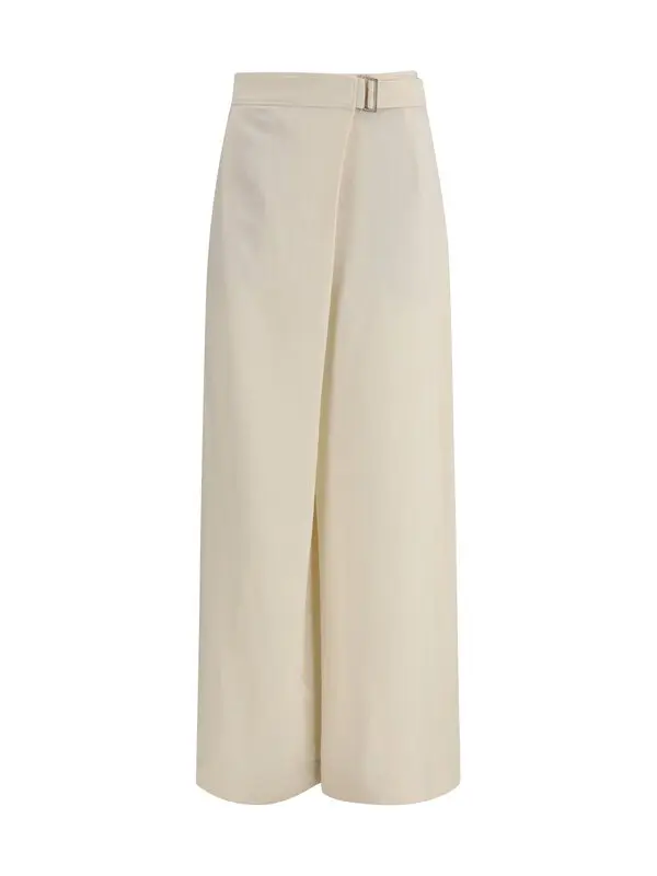 Brunello Cucinelli Belted Wide-leg Pants - Multicolor