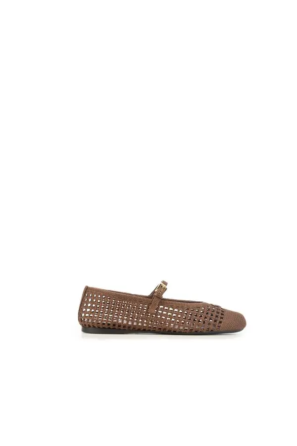 Prada Woven Mary Jane Flats - Multicolor