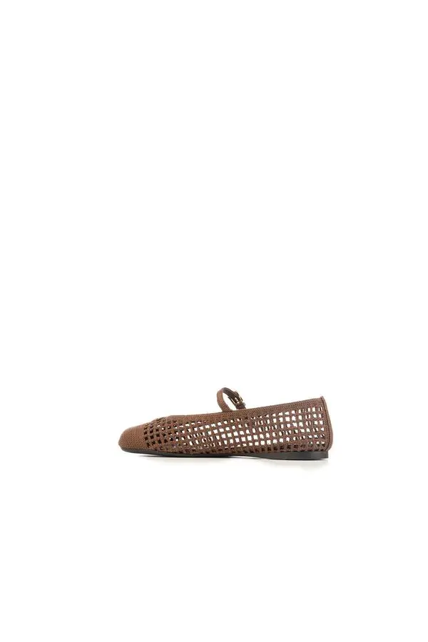 Prada Woven Mary Jane Flats - Multicolor