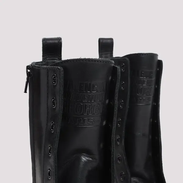 Balenciaga Truck Lace-up Leather Boots