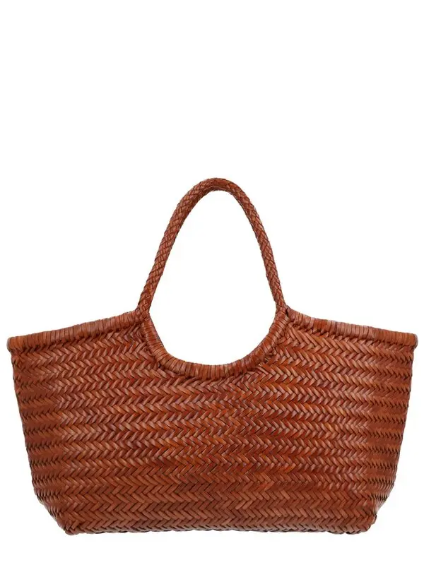 Dragon Diffusion Nantucket Large Woven Leather Tote Bag