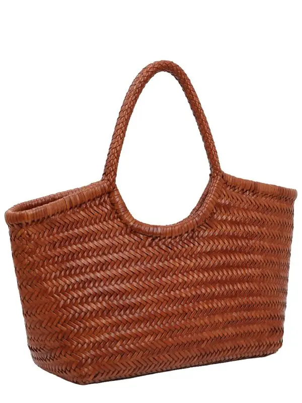 Dragon Diffusion Nantucket Large Woven Leather Tote Bag
