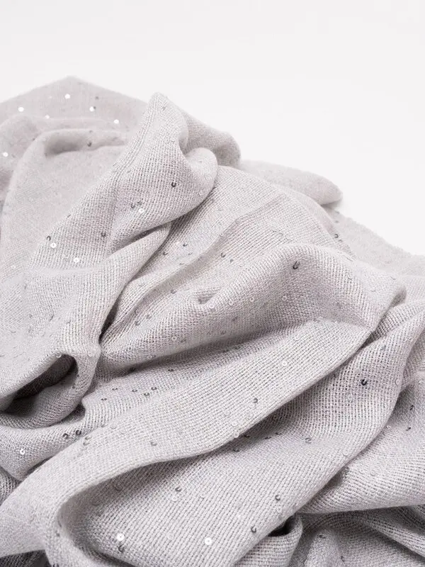 Brunello Cucinelli Cashmere And Silk `diamond` Yarn Scarf