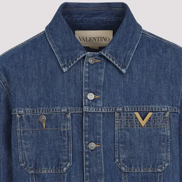 Valentino Garavani Cotton Denim Jacket - Blue