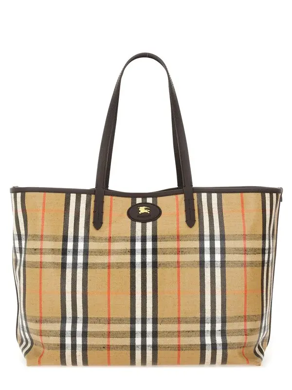 Burberry Medium Highlands Tote Bag - Cream