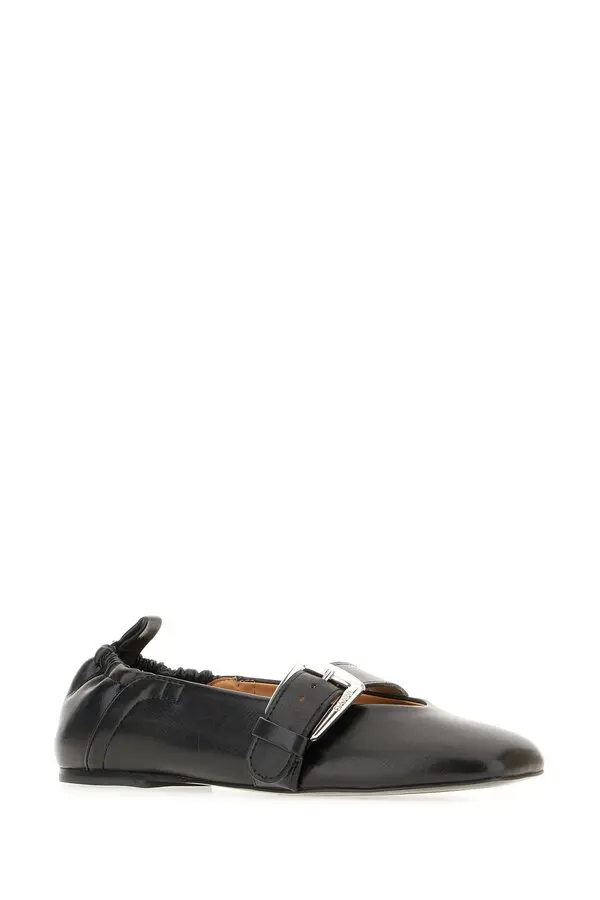GANNI Flats With Buckle Detail