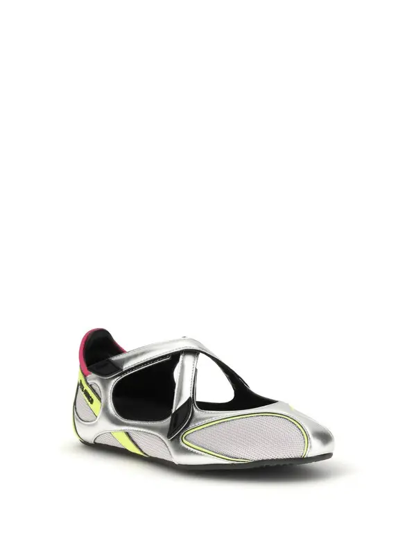 Attico Floor 01 Ballerinas - Silver