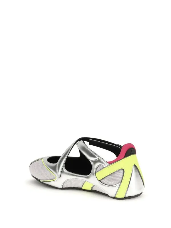 Attico Floor 01 Ballerinas - Silver