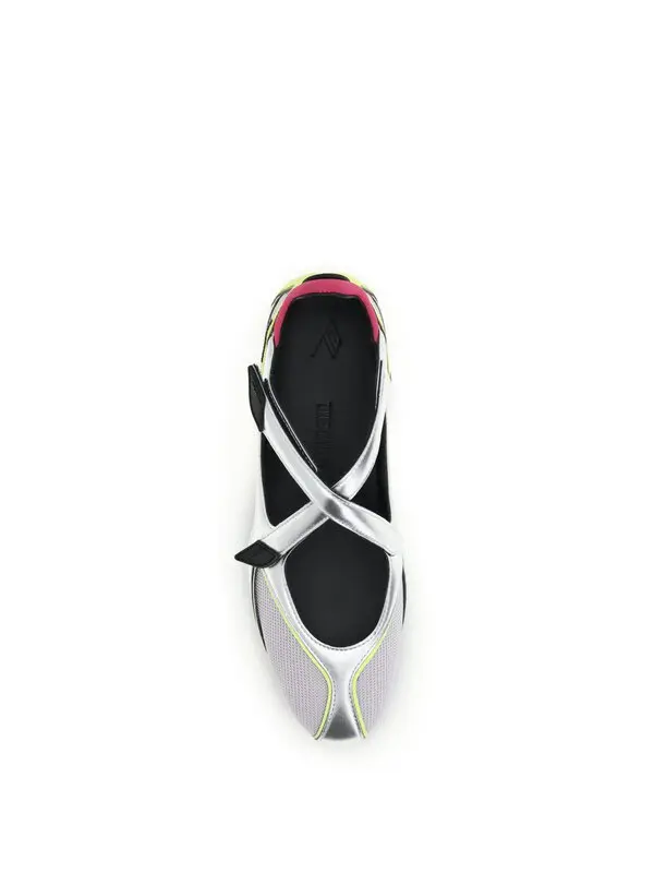 Attico Floor 01 Ballerinas - Silver