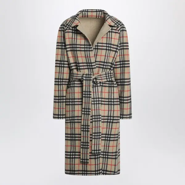 Burberry Reversible Wool Coat - Cream