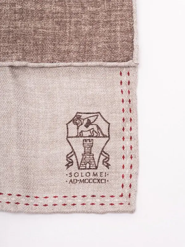 Brunello Cucinelli Silk Pocket Square - Multicolor