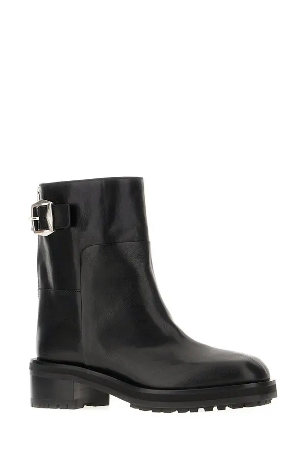 JIMMY CHOO Buckled Zip Up Ankle Boots - Multicolor