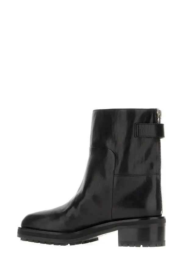 JIMMY CHOO Buckled Zip Up Ankle Boots - Multicolor