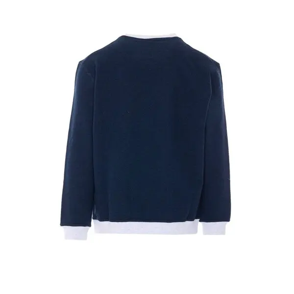Brunello Cucinelli Melange Sweatshirt With All-over Logo Print - Blue