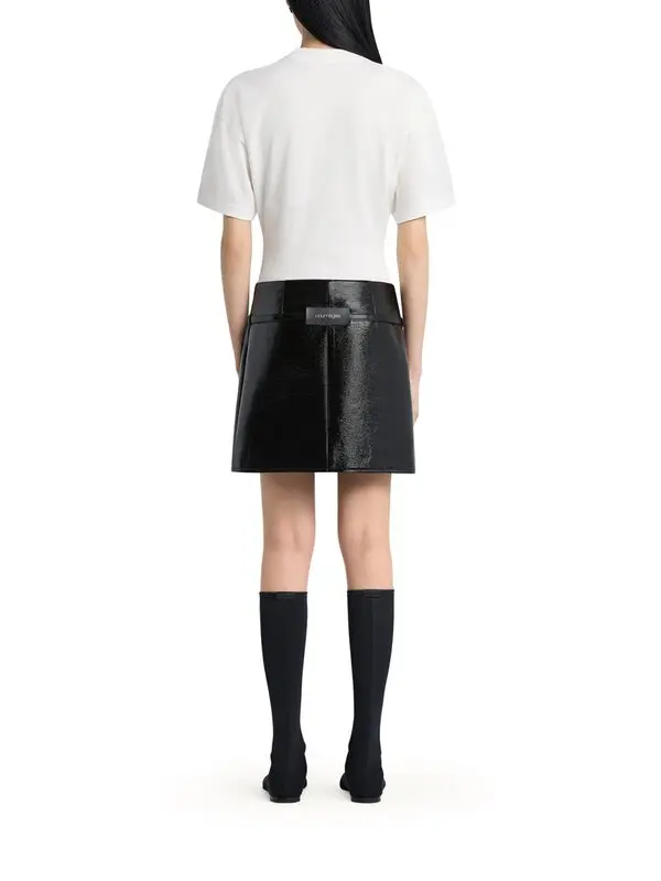 COURREGES Cotton T-shirt With Logo Print - Multicolor