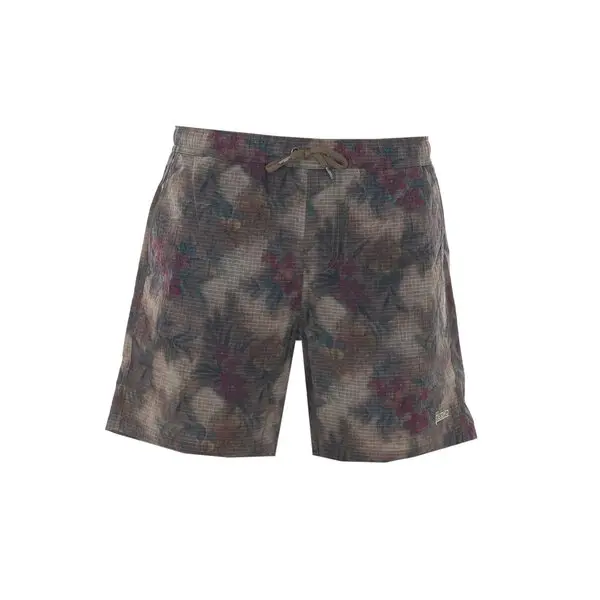 Herno Floral Print Swimsuit Boxer Short - Brown