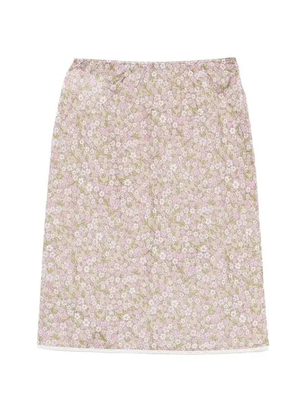 Prada Re-nylon Floral Print Midi Skirt
