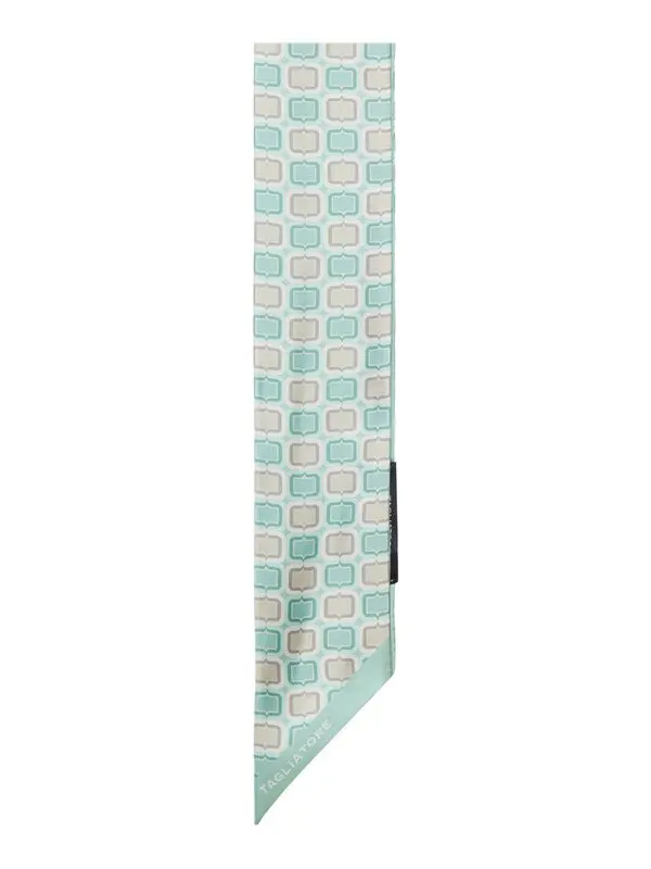 Tagliatore Scarf With Geometric Print - Green