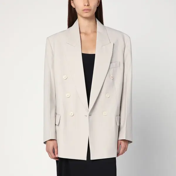 Victoria Beckham Double-breasted Jacket - Gray