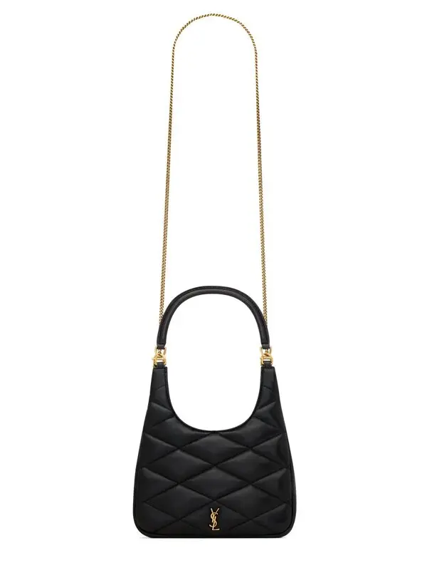 Saint Laurent Sade Quilted Lambskin Leather Hobo Bag