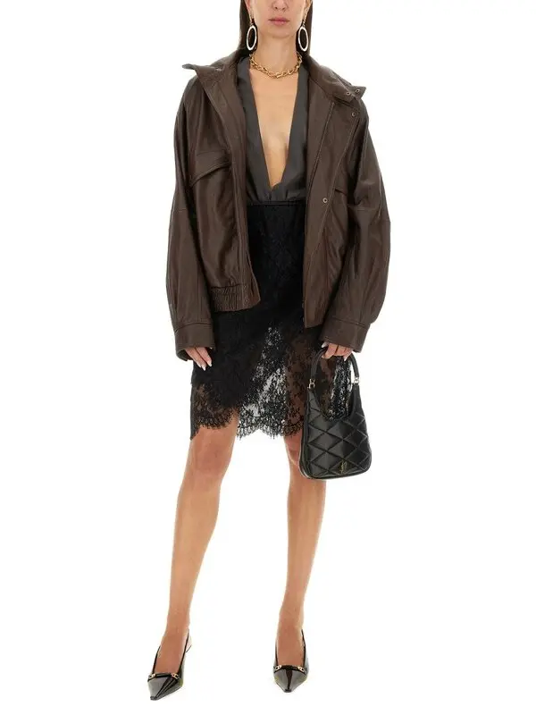 Saint Laurent Sade Quilted Lambskin Leather Hobo Bag